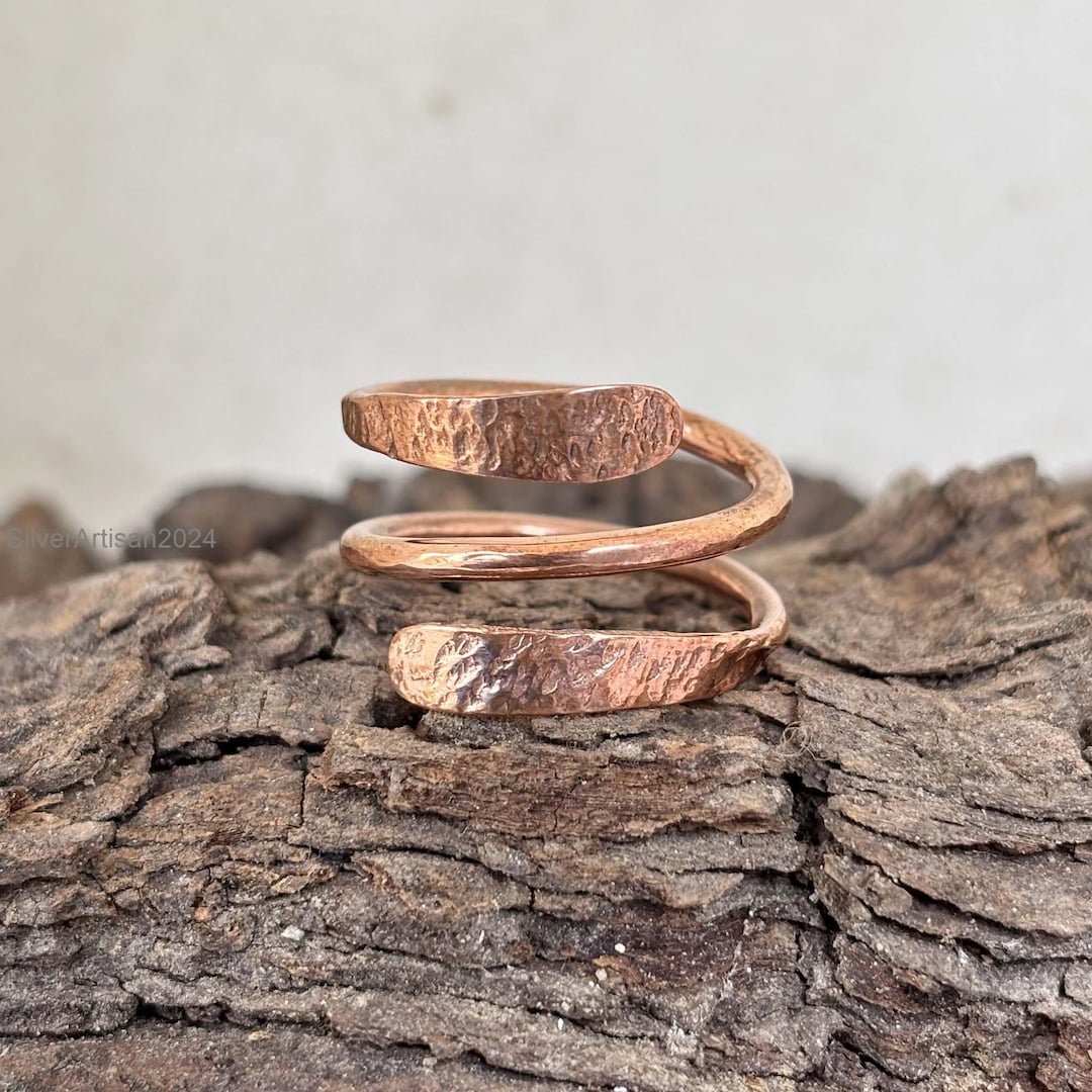 Minimalist Stacking Pure Copper Ring, Dainty Handmade Jewelry ...