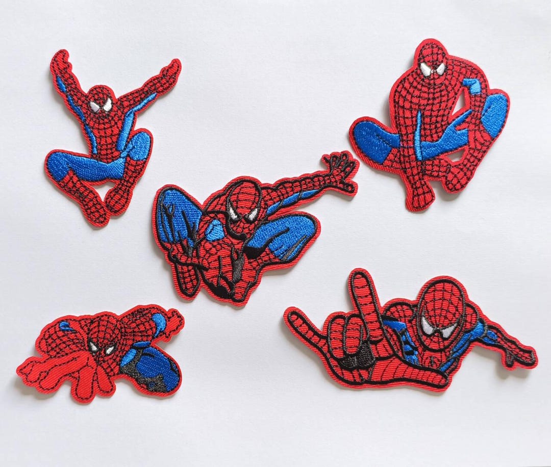 Spiderman Patch Iron on Embroidered Badge Patch Spider - Etsy
