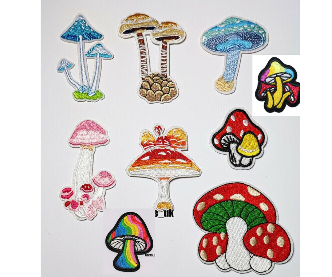 Beautiful Mushroom Iron on / Sew on Patch Badge - Etsy