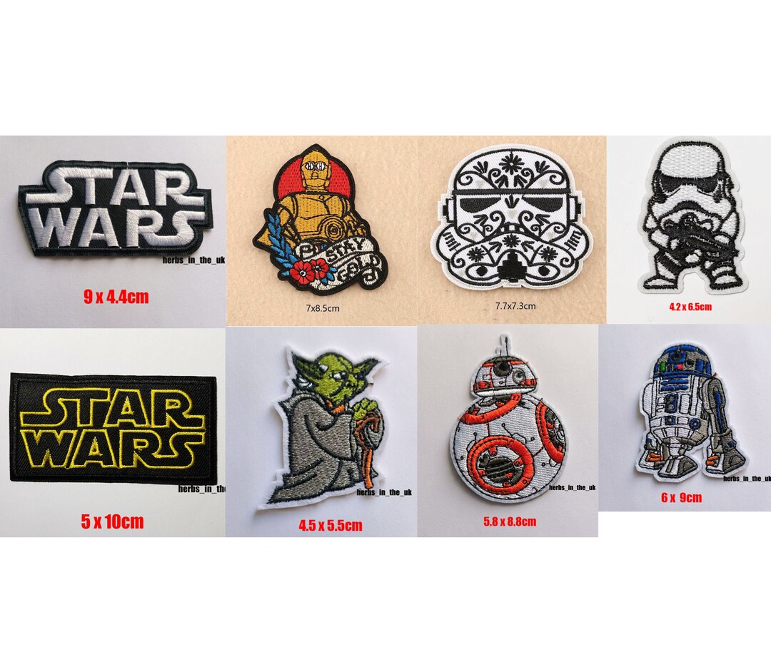 Star Wars Patches Logo Starwar Iron on Sew On - Etsy
