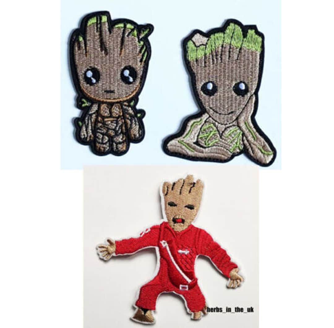 Groot Guardians Galaxy Groot Run Iron on Sew on Patches Badges - Etsy