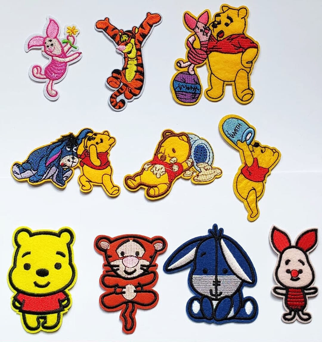 Winnie the Pooh Friends Iron on / Sew on Patch Badge - Etsy