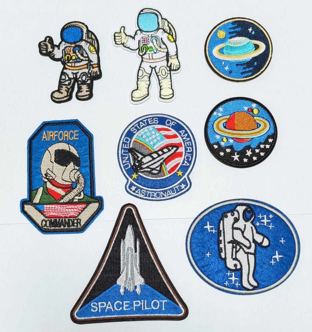NASA Space Ship Spaceman Patch Iron on / Sew on Badge - Etsy