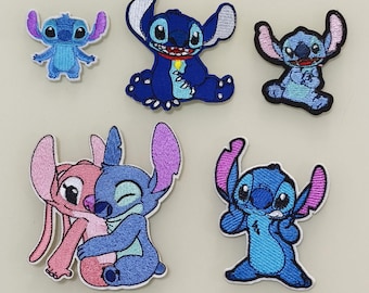 Lilo and Stitch Patches 2024 New Patches Badges Iron on Sew On - Etsy