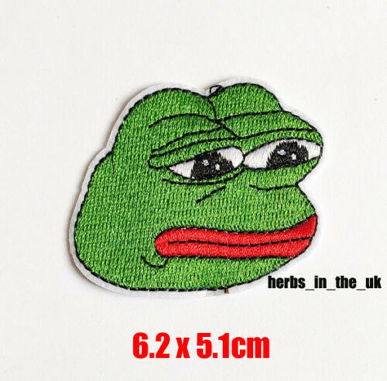 Pepe Frog Sad Frog Iron on Embroidered Badge Patch - Etsy