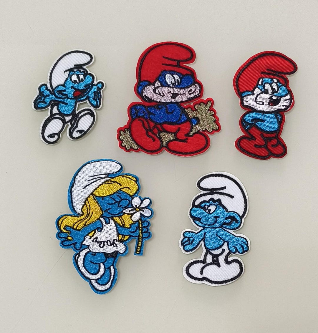 Smurfs Cartoon Characters Patch Badge Iron on Sew On - Etsy