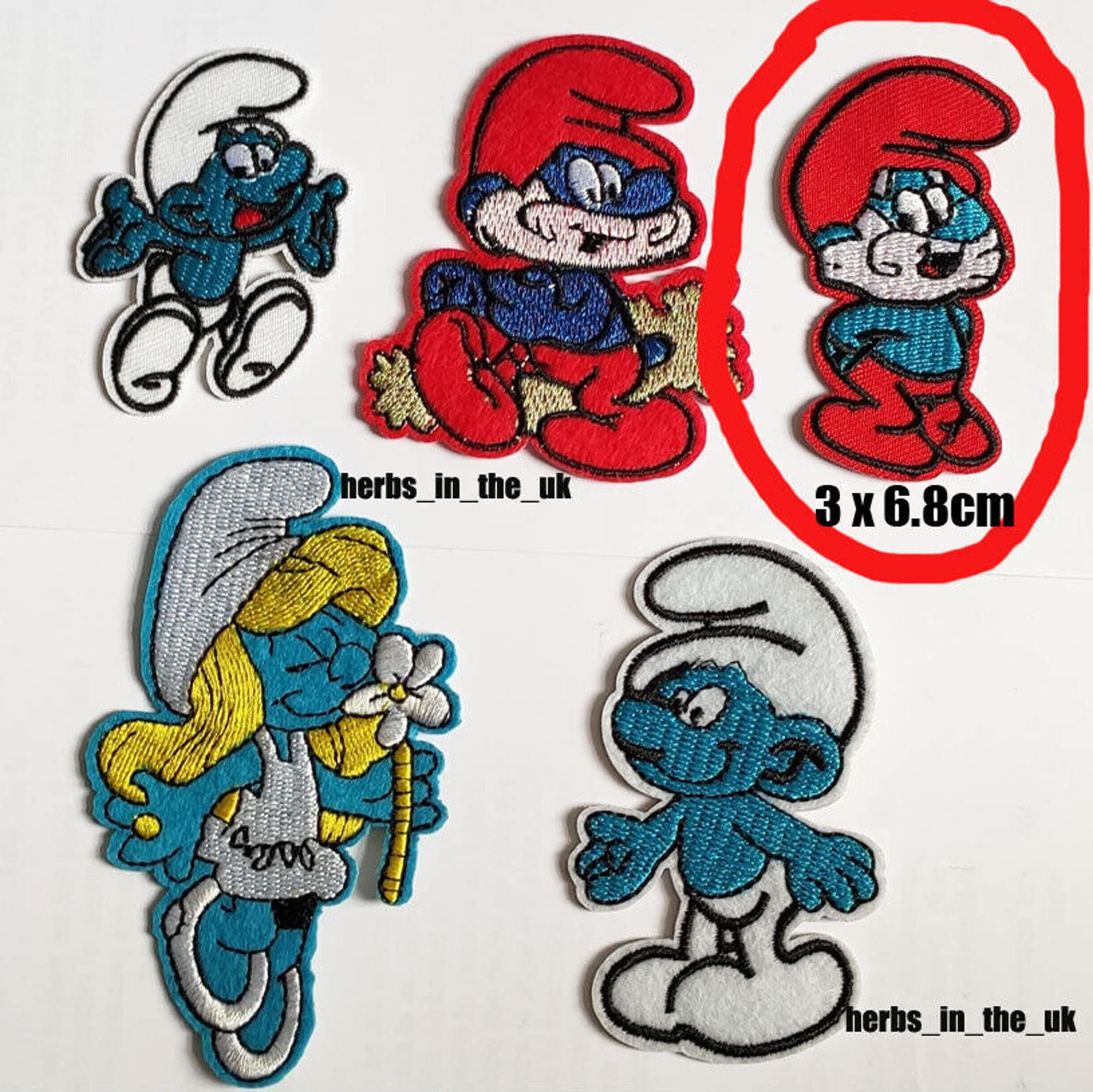 Smurfs Cartoon Characters Patch Badge Iron on Sew On - Etsy Australia