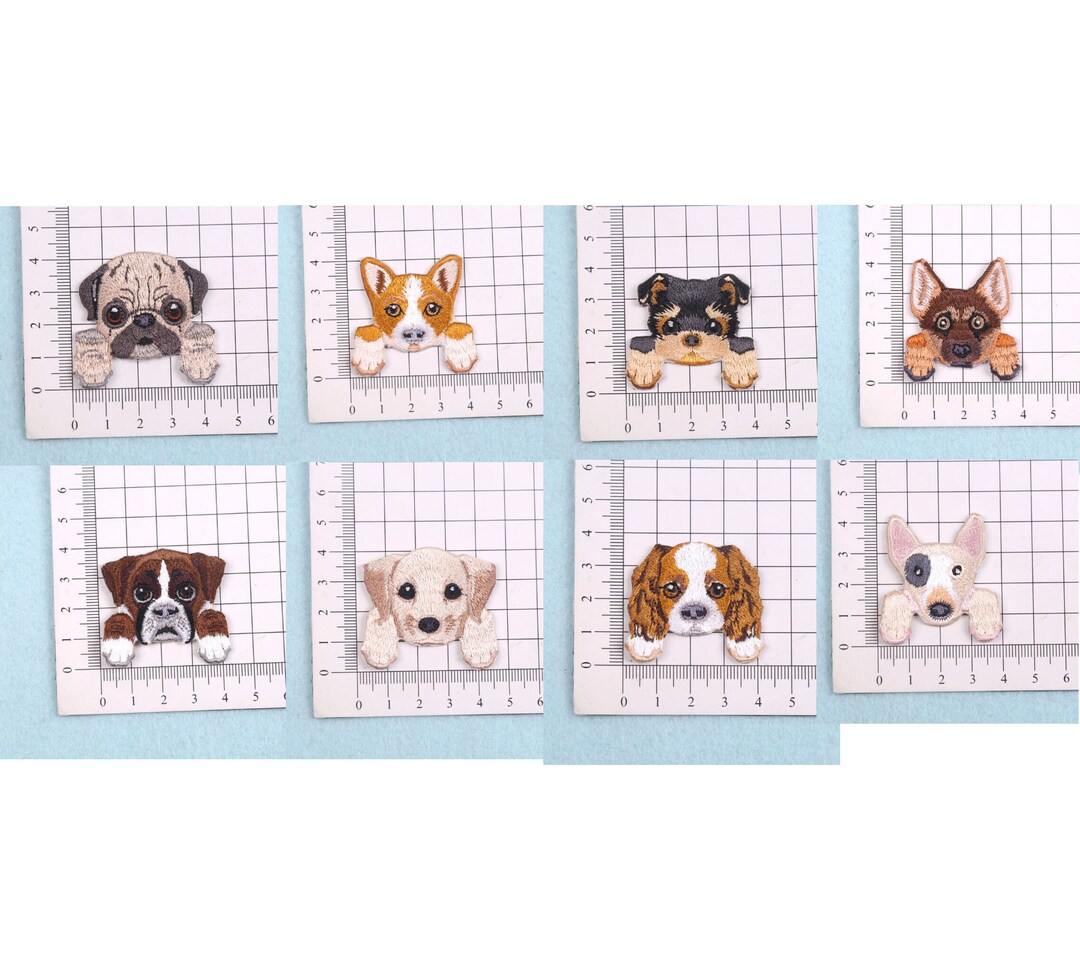 Cute Dogs Patches Iron on / Sew on Patch Badge - Etsy UK
