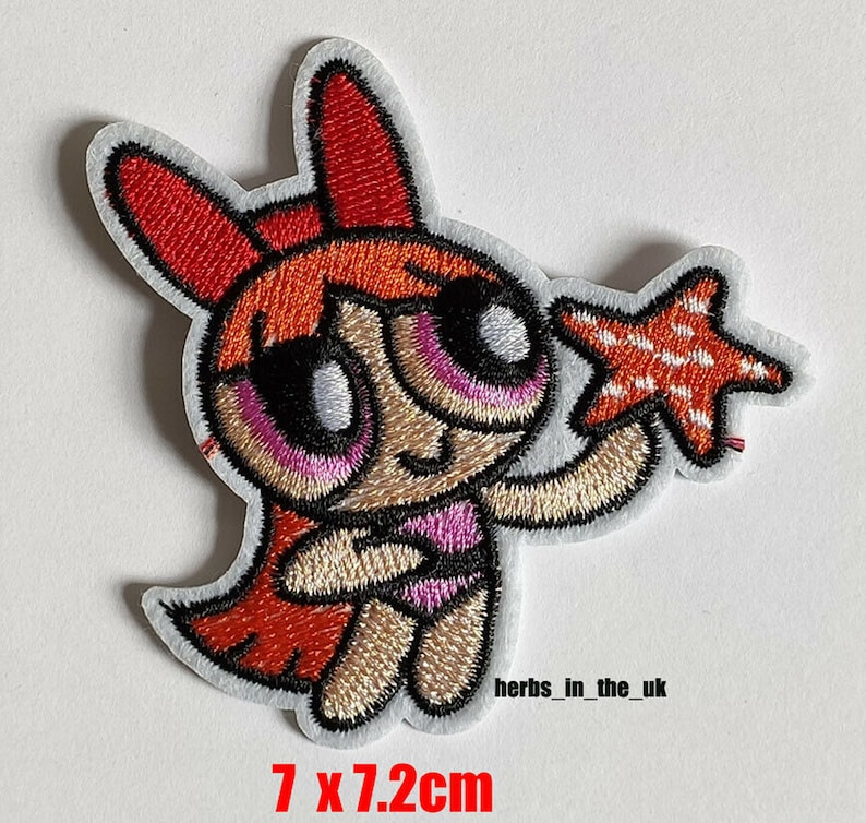 Powerpuff Girls Superhero Girl Iron / Sew on Patch Badge Power Puff ...