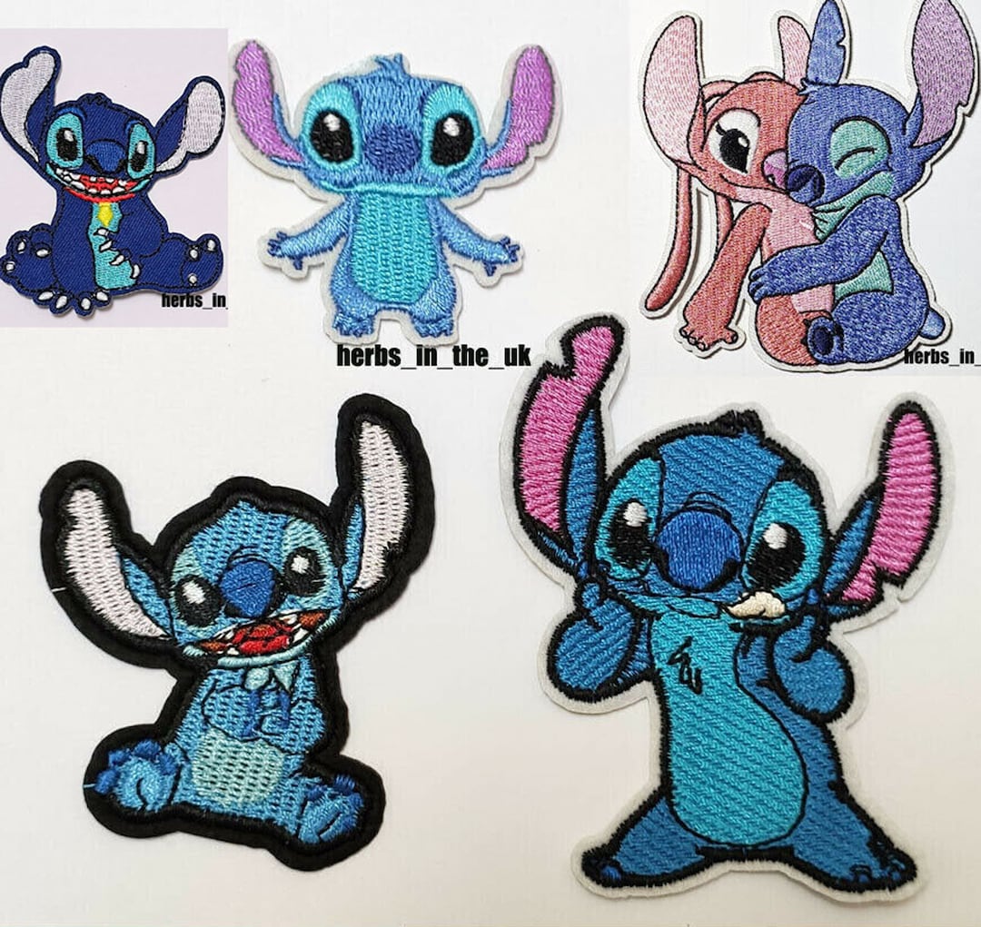 Lilo and Stitch Patches Badges Iron on Sew On - Etsy
