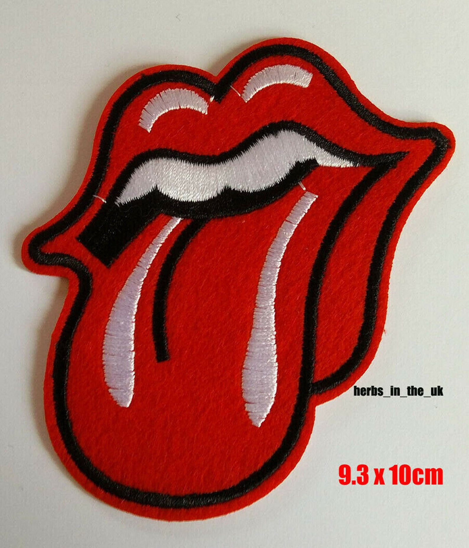 Red Tongue Mouth Eye Patches Badges Iron on Sew On - Etsy