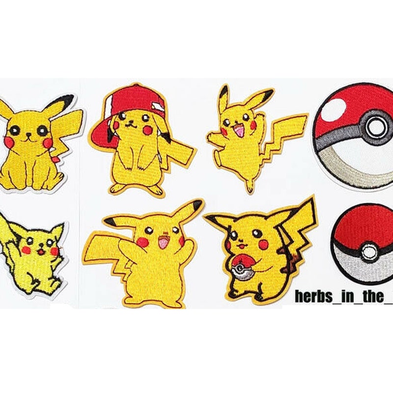 Pikachu Iron on Patch - Etsy