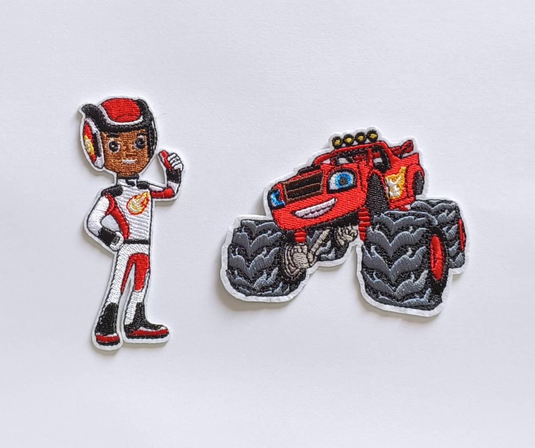 Blaze the Monster Machines AJ Patch Iron on Sew on Patch Badge - Etsy