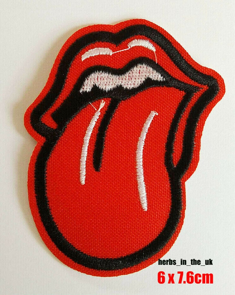 Red Tongue Mouth Eye Patches Badges Iron on Sew On - Etsy