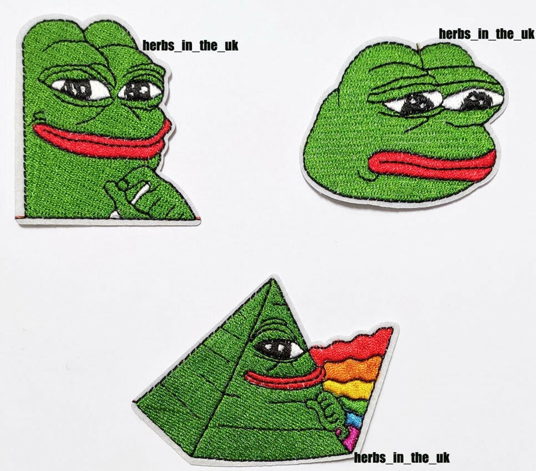 Pepe Frog Sad Frog Iron on Embroidered Badge Patch - Etsy