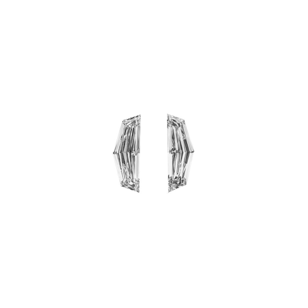 Cadillac Cut 1.01 Ct D VS1 Natural Diamond Pair, Loose Side Stones for ...