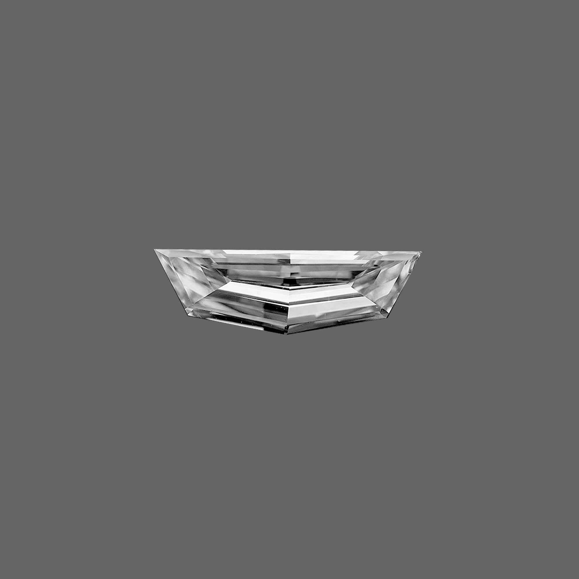 0.71 TCW Natural Loose Diamond, D Color, Cadillac Shape, VVS2 Clarity ...