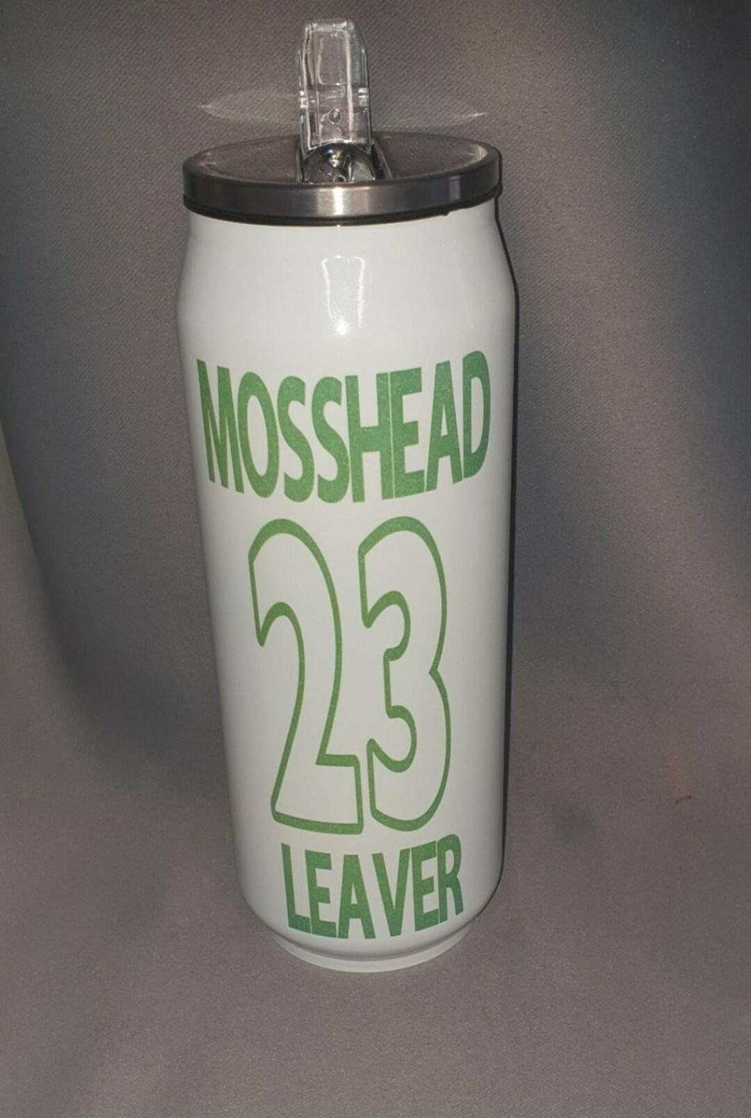 Nursery, School Leavers Insulated Drinking Can With Lid and Straw. 16 ...