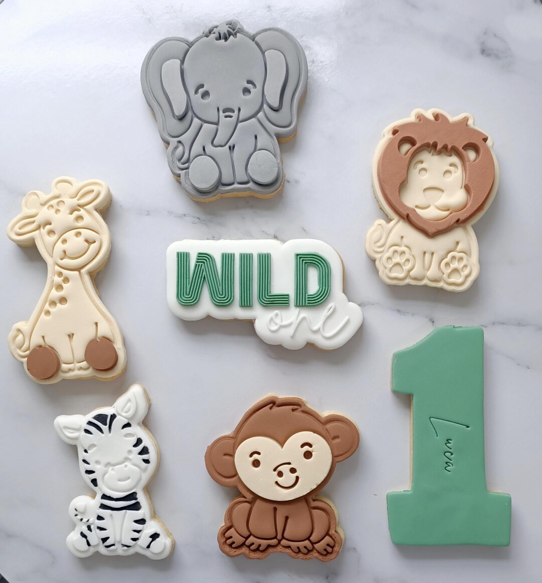 Wild One/ Safari Cookies/ Safari Animals/first Birthday/sugar Cookies ...