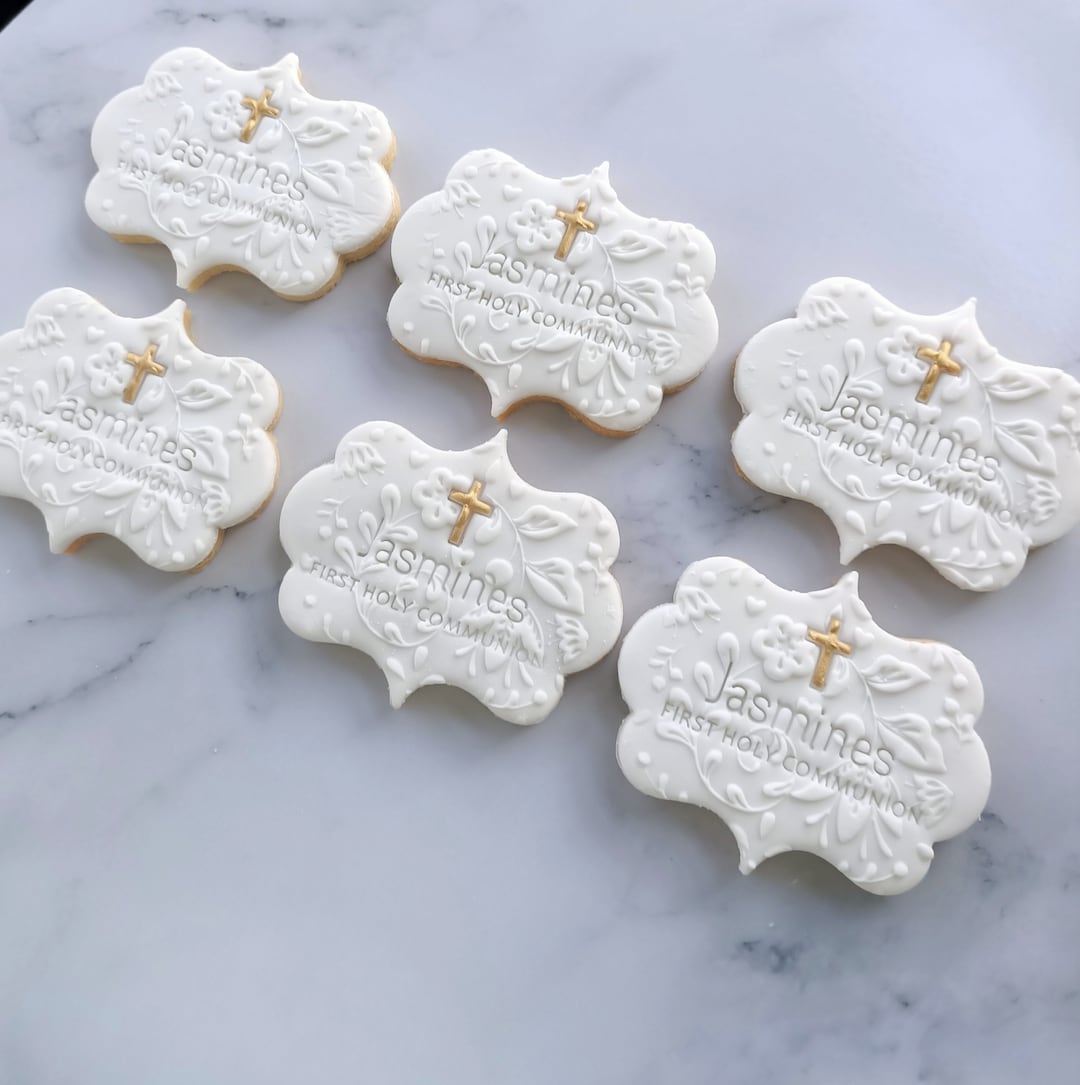 First Holy Communion Cookies/christening Cookies/sugar Cookies/ Baptism ...