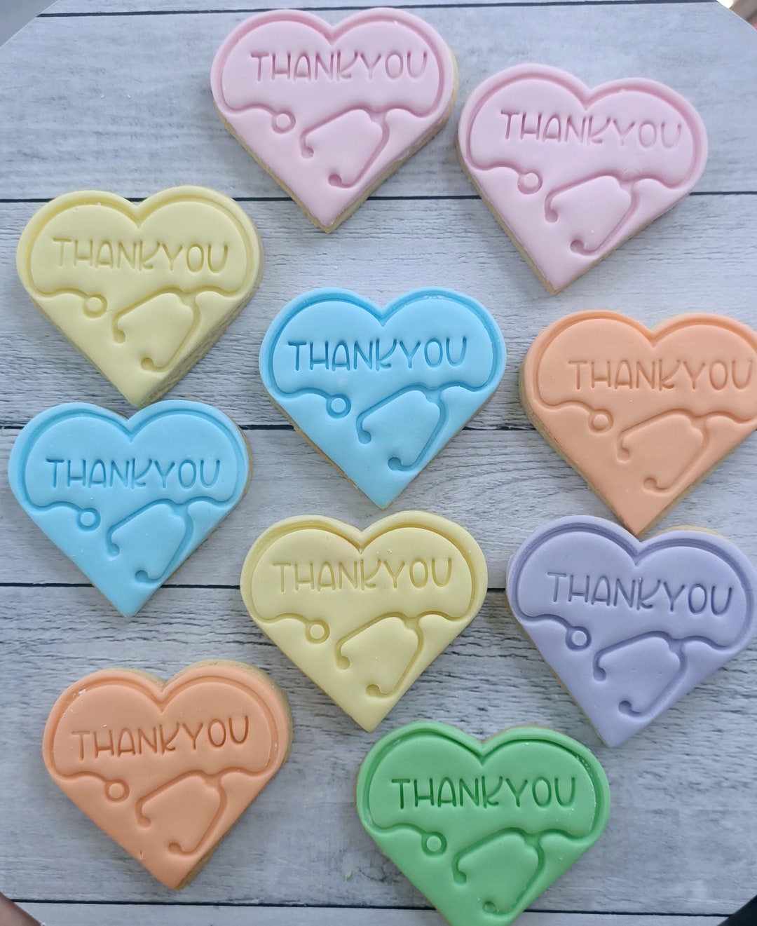 Thankyou Stethoscope Sugar Cookies/international Nurses Day Cookies ...