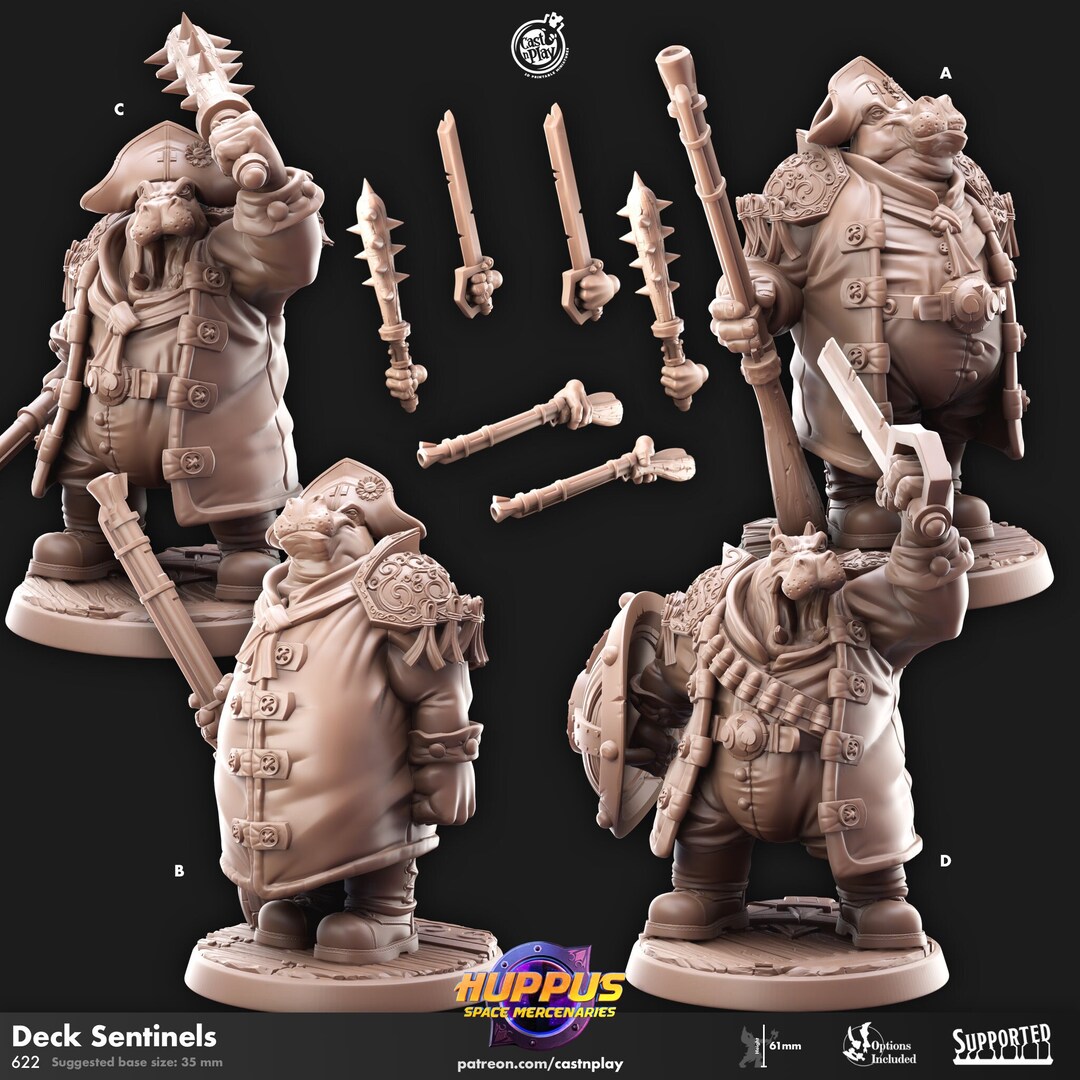 Deck Sentinels by Cast N Play 32mm Scale Miniature Dnd 5E Pathfinder ...