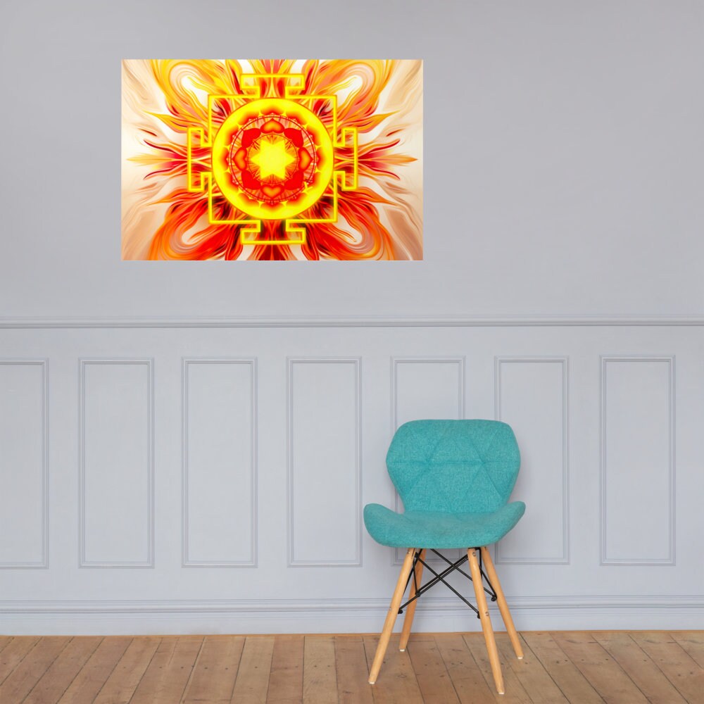 Surya Sun Yantra, Yantras planetarios para Vastu, arte espiritual de ...