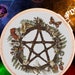 Floral Pentacle Cross Stitch Pattern: Wiccan Altar Decor (PDF Pattern ...