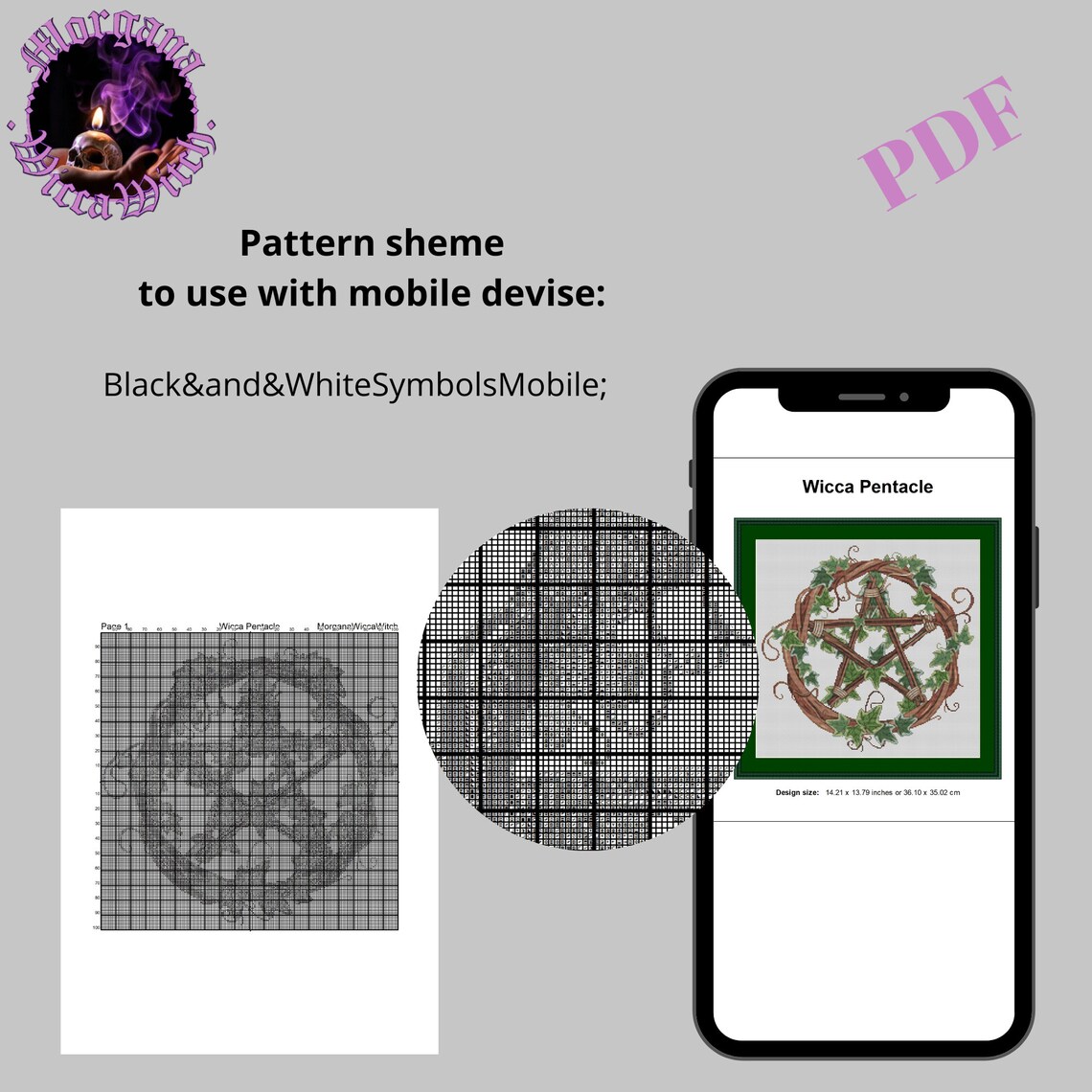 Forest Wicca Witch ,pagan Cross Stitch,wiccan Altar,cross Stitch ...