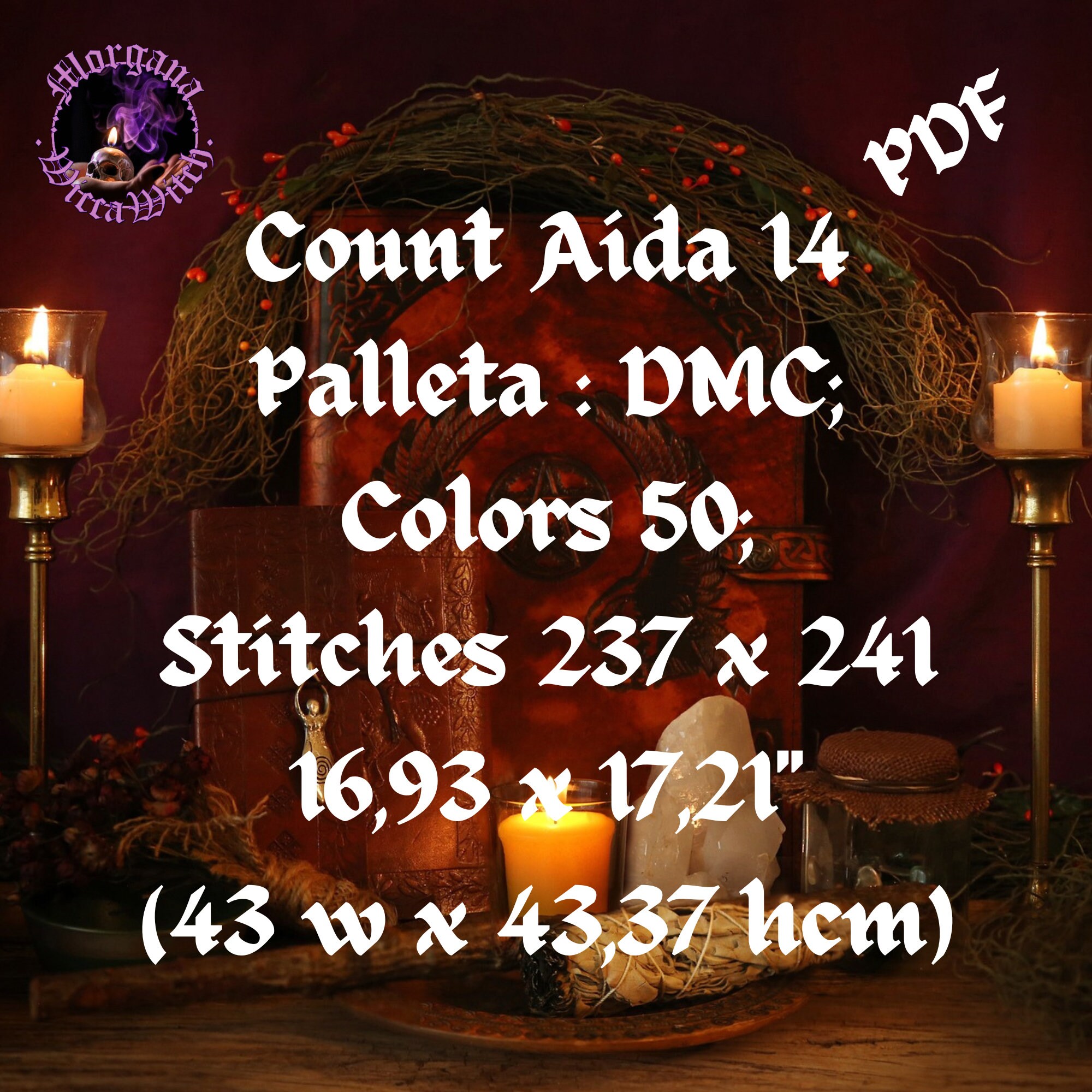 Vintage Alchemical Composition ,wicca Cross Stitch,pagan Embroidery - Etsy