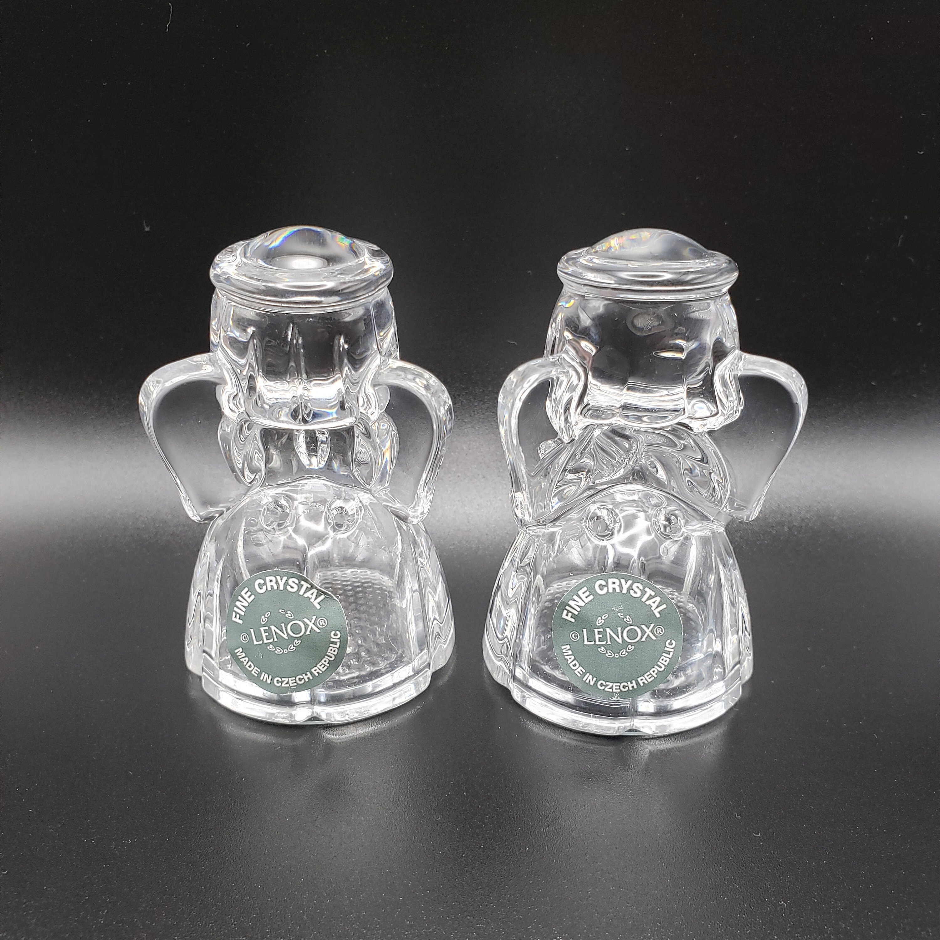 Lenox Crystal Hope & Harmony Salt and Pepper Set in Original - Etsy