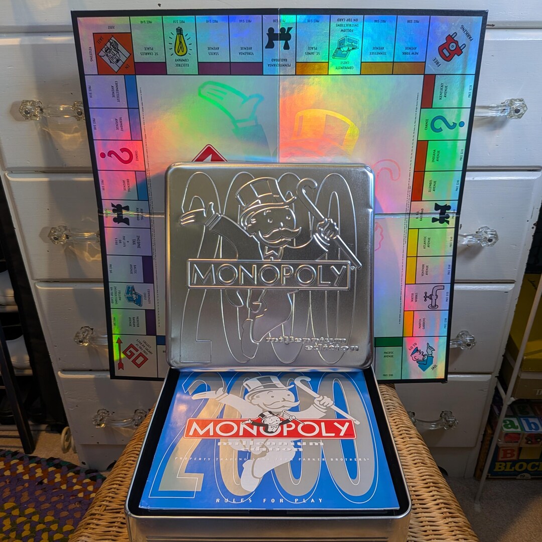 Millennium Monopoly 2000 in Silver Tin - Etsy