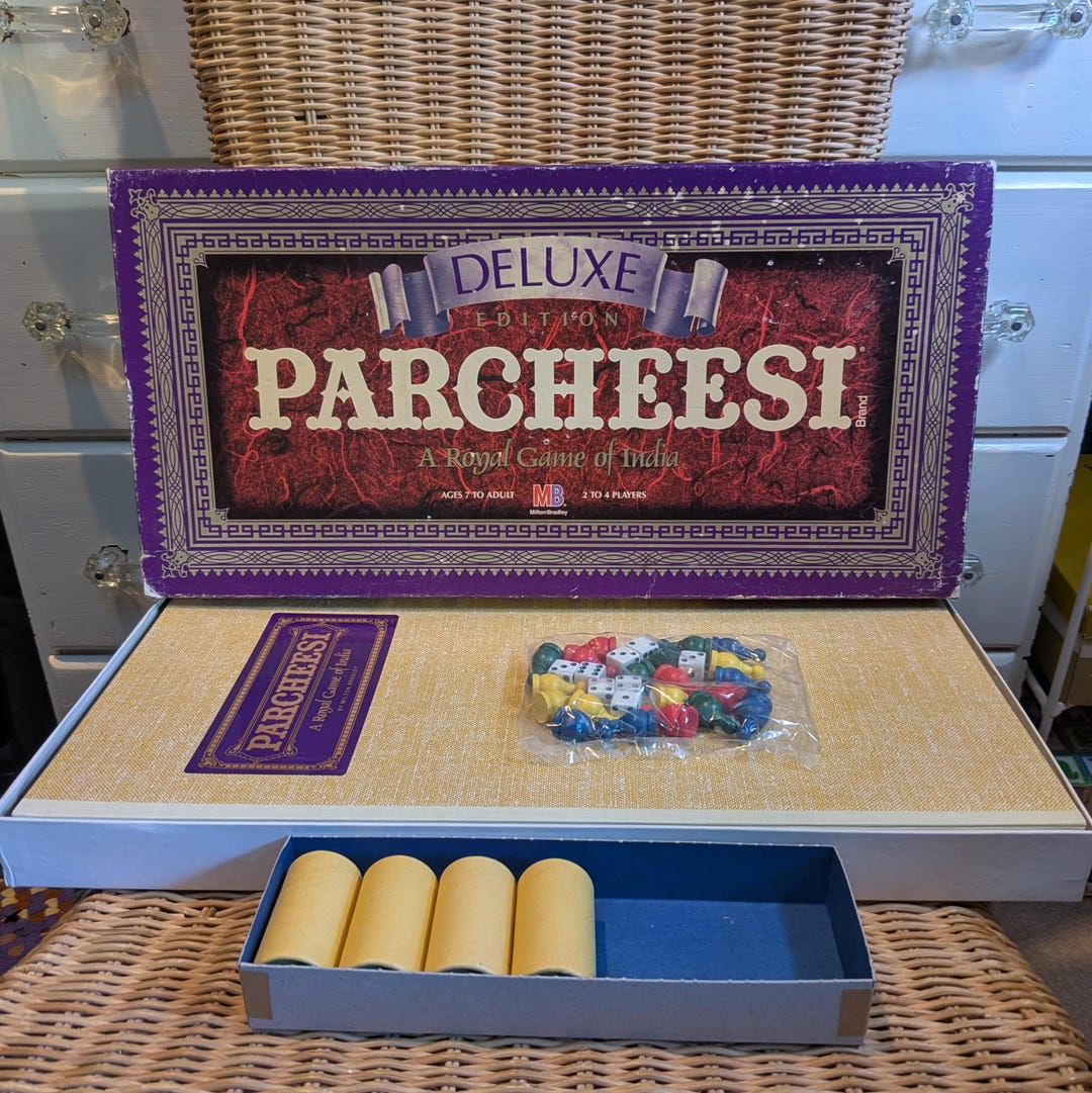 1989 Parcheesi Game Complete Deluxe Edition - Etsy