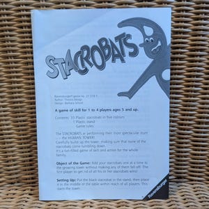 1999 Stacrobats Game Ravensburger - Etsy