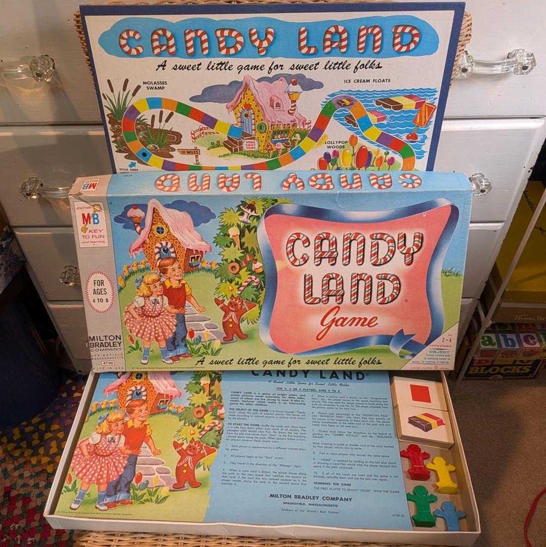 Candy Land Game 1955/1962 Complete - Etsy