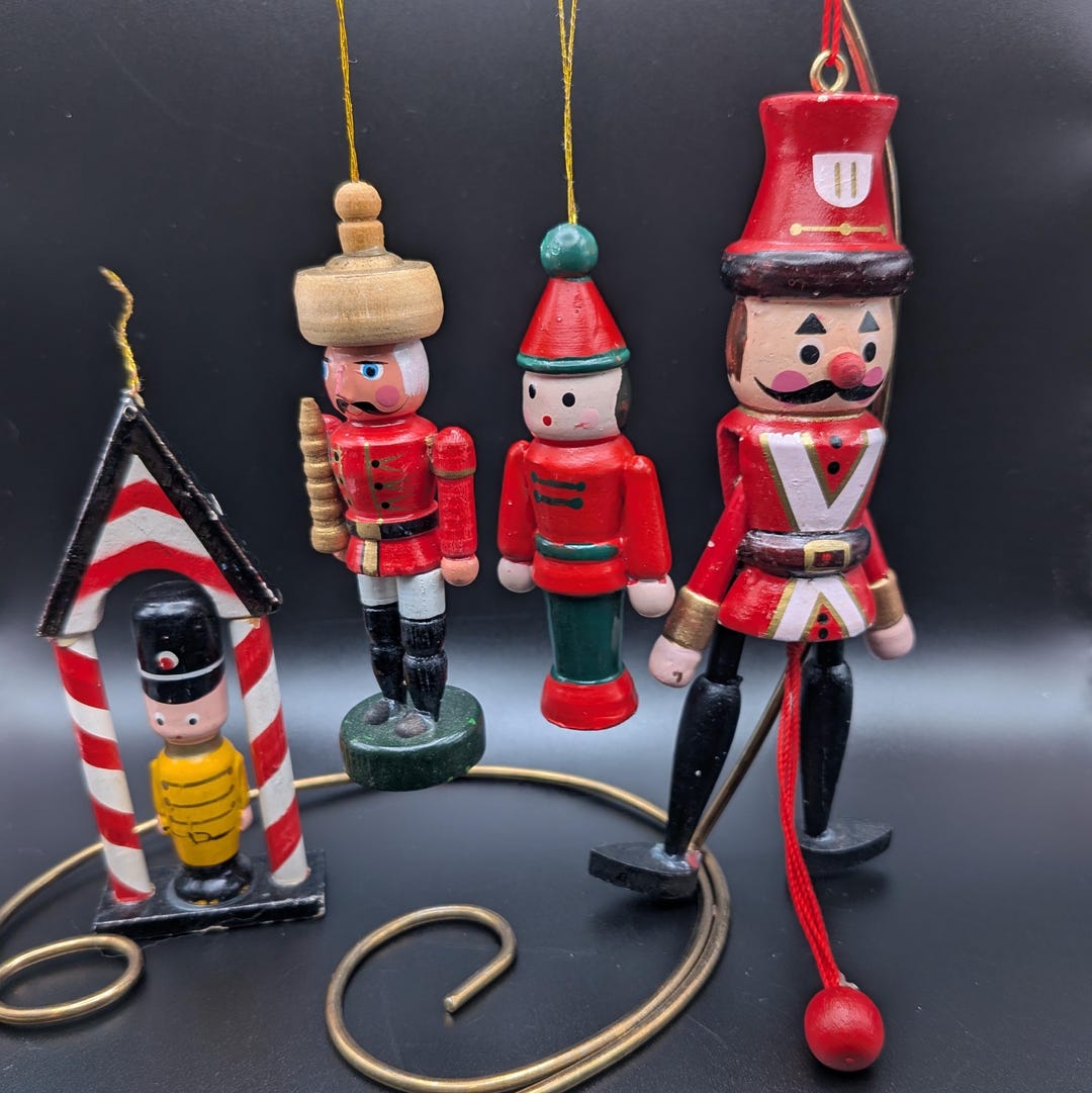 Nutcracker/guard Ornaments Set of 4 - Etsy