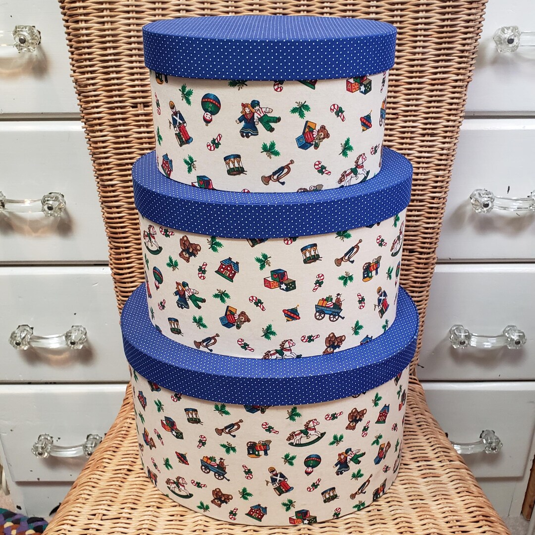 Holiday Nesting Boxes Set of 3 - Etsy