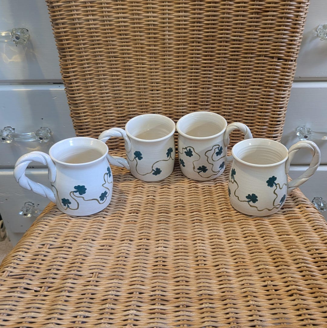 Set of 4 Irish Mugs - Etsy