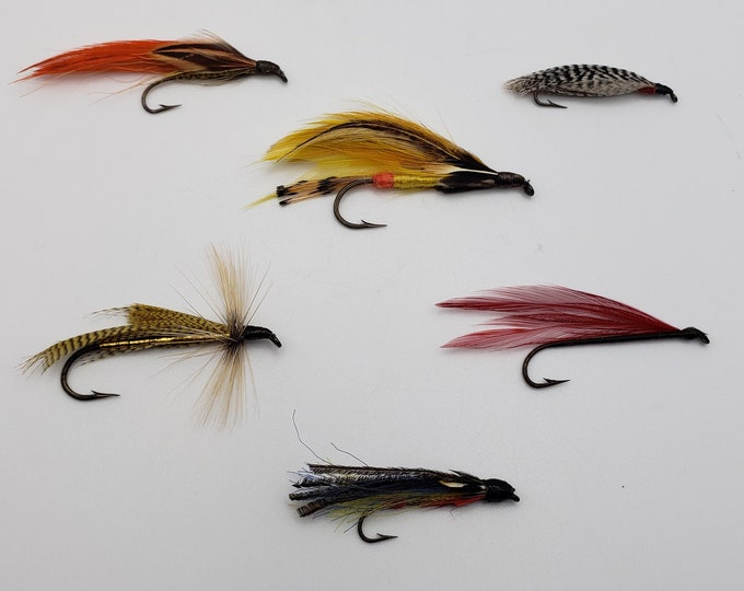 Set of 6 Fishing Flies With Storage Case set B - Etsy
