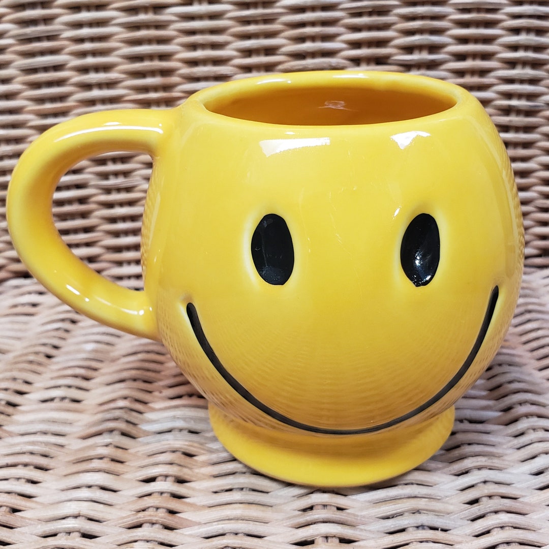 Mccoy Smiley Face Handled Cup/mug - Etsy