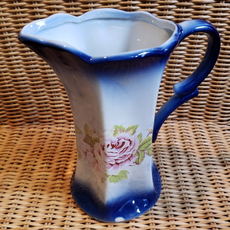 Flow Blue Pitcher - Etsy