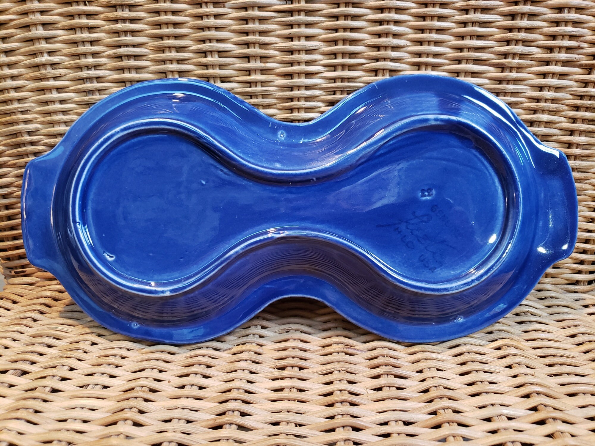Original Fiesta Cobalt Blue Figure Eight Tray From Promo Set - Etsy