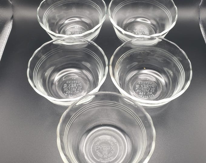Set of 5 463 PYREX Custard/ramekin Cups/bowls - Etsy