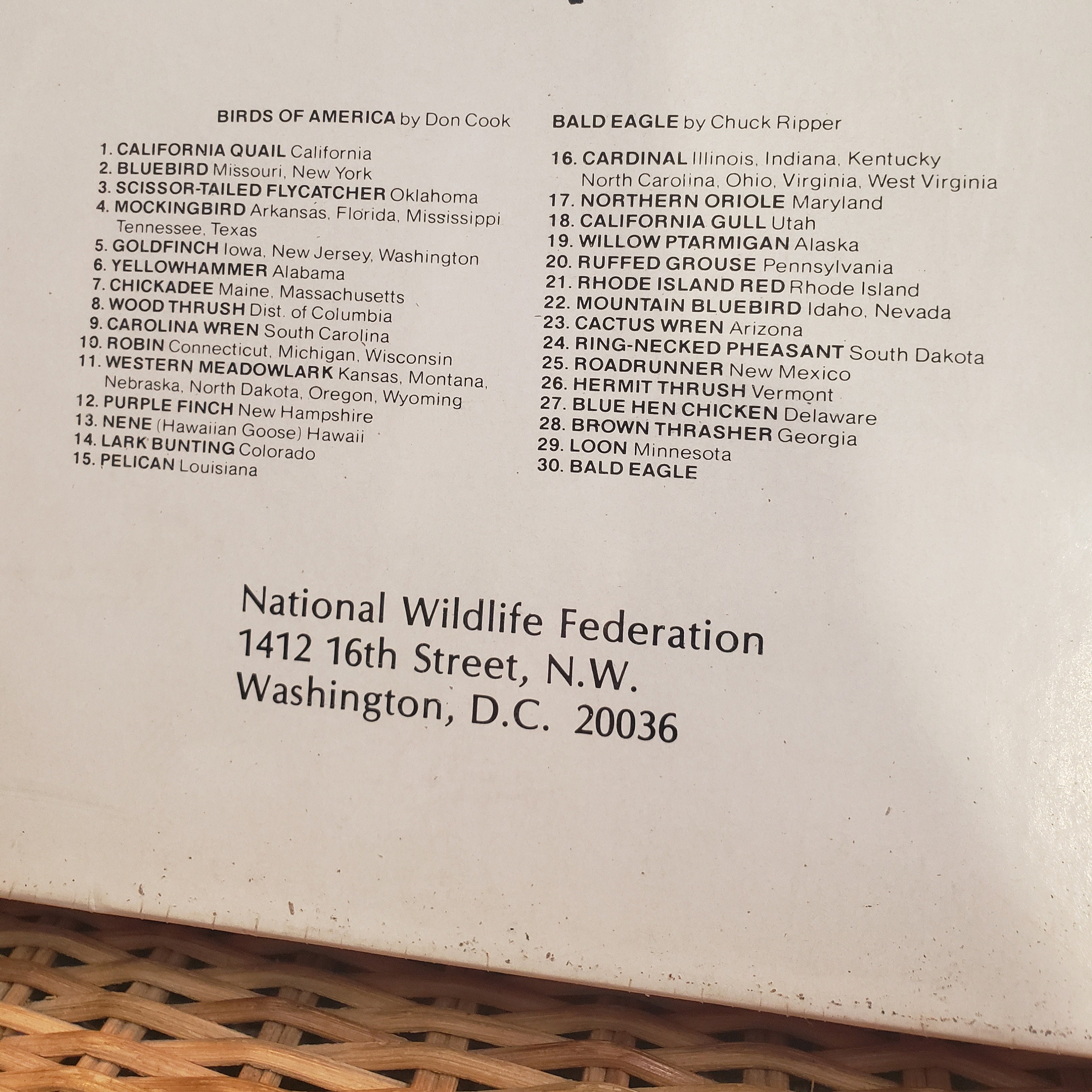 1977 Factory Sealed National Wildlife Federation Birds of - Etsy