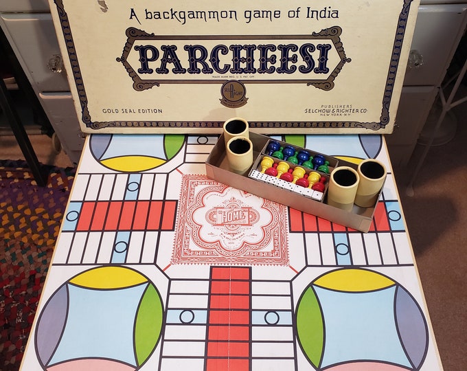 1959 Complete Parcheesi Gold Seal Edition Game - Etsy