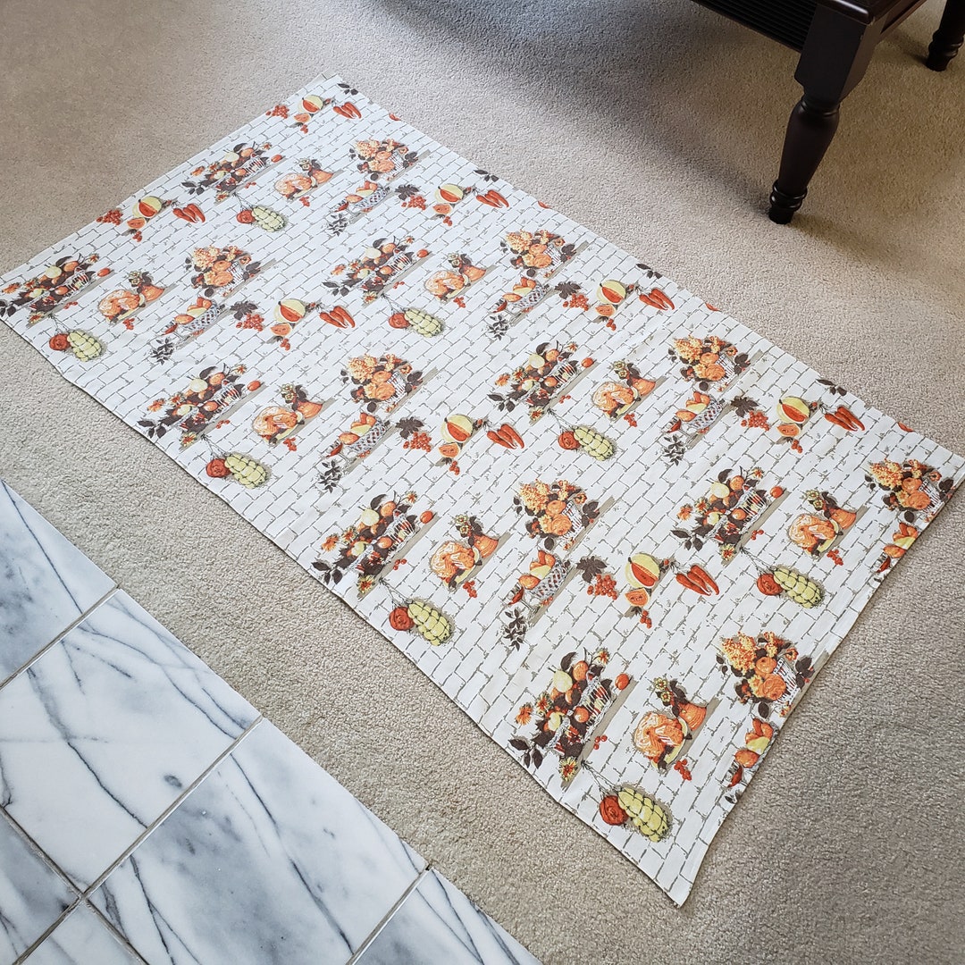 Vintage Autumn Harvest Themed Tablecloth - Etsy