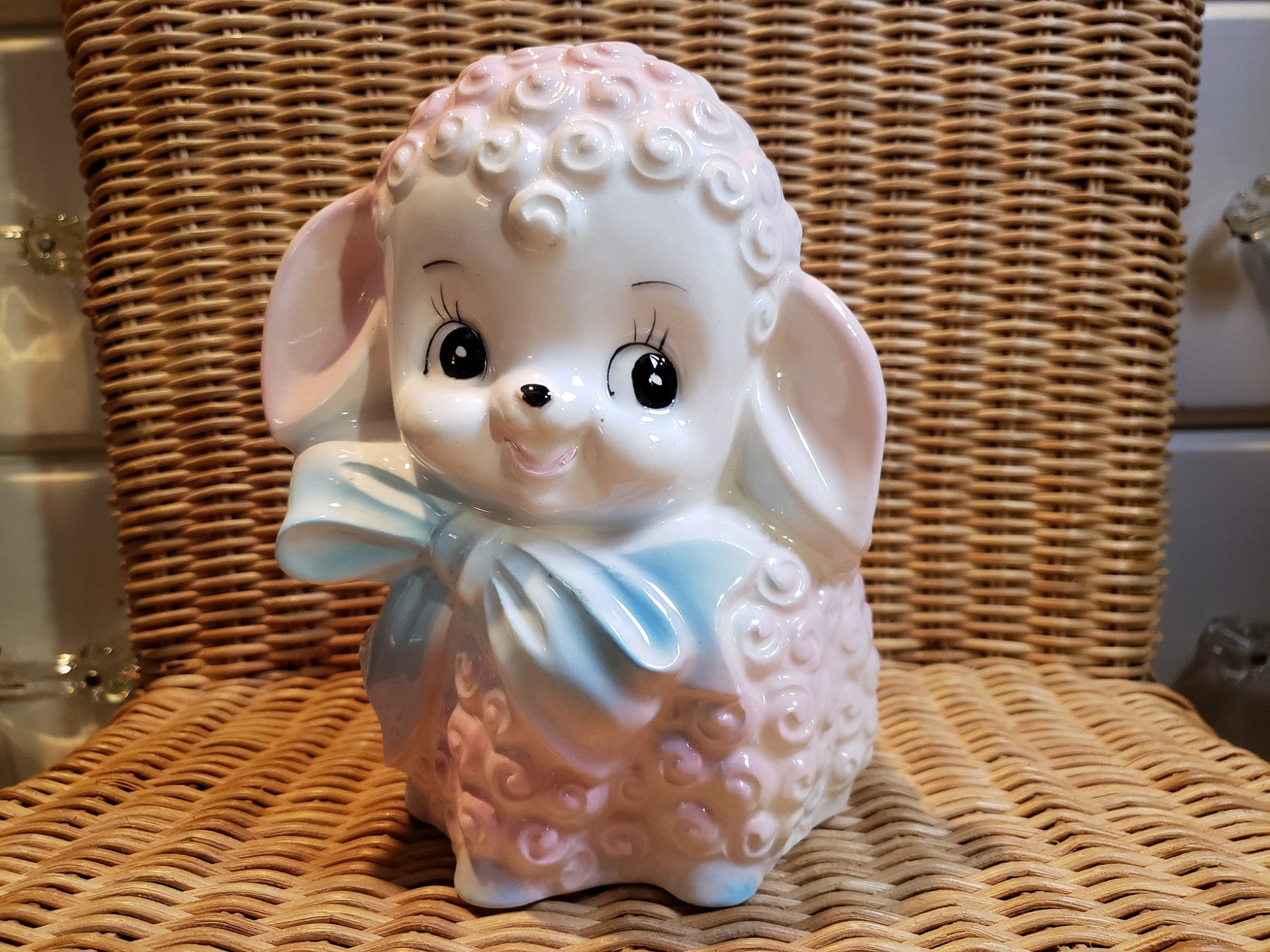 1950's Rubens Sheep/lamb/poodle Kitsch Planter - Etsy