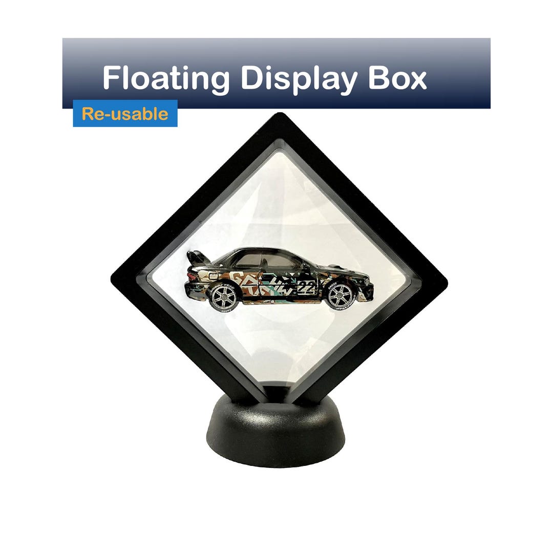 Floating Display Case: Collectibles, Hotwheels, Jewelry Storage Display ...