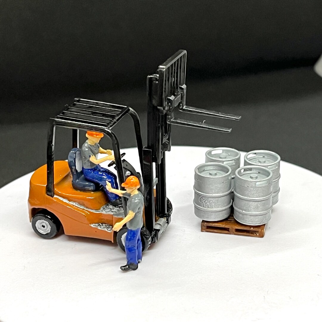 Forklift Set 1/64 Scale, 1/64 Miniature Forklift Set | Hot Wheels ...