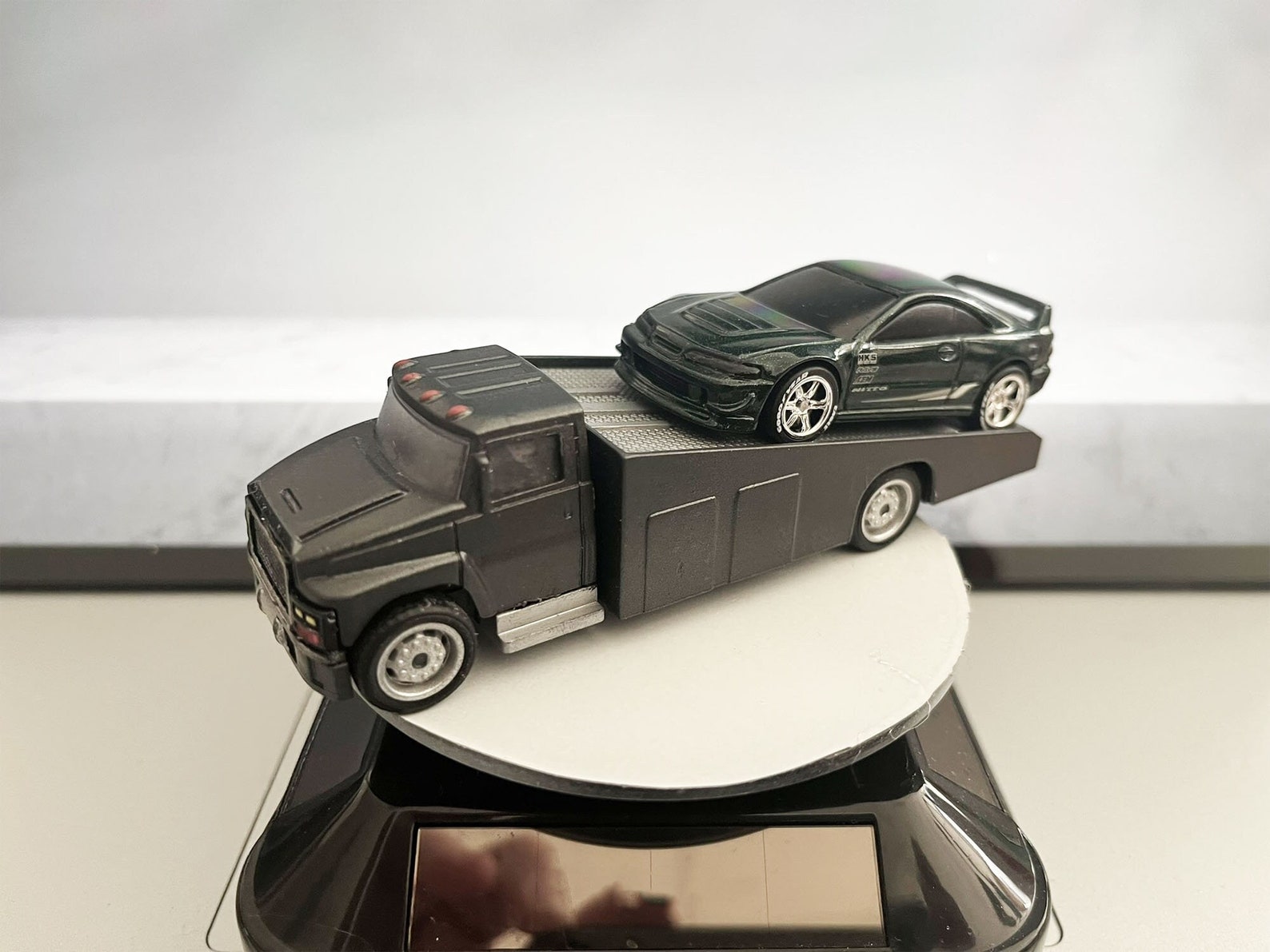 Custom Car Hauler 1:64 Scale, Hauler Car for Hotwheels, Car Hauler 1 64 ...